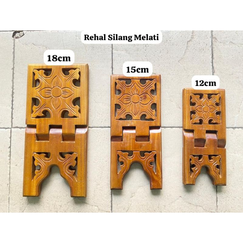 Jual Rehal / Tatakan Ngaji Kayu Ukir Melati | Shopee Indonesia