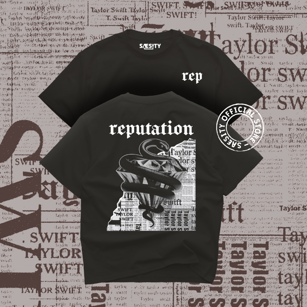Jual Taylor Swift Kaos The Eras Tour Reputation Tshirt Taylor Swift Rep ...