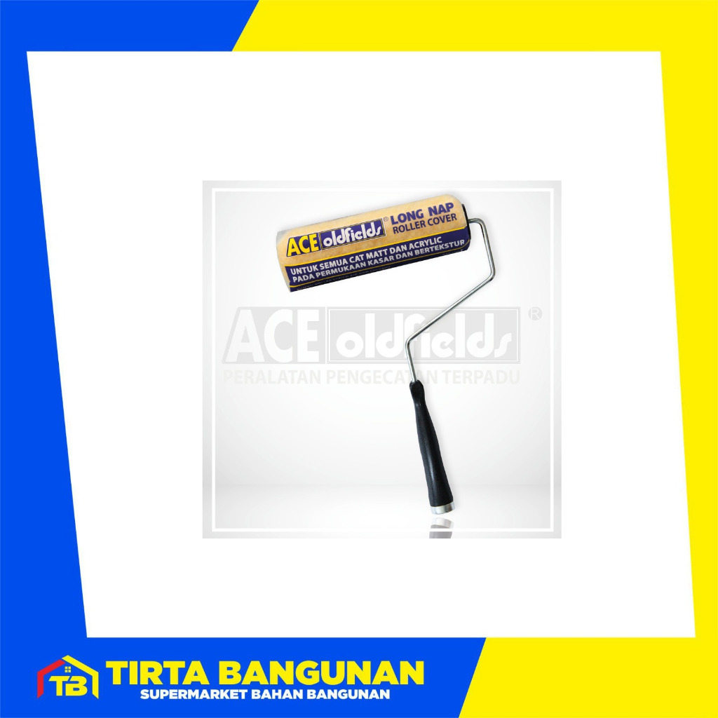 Jual ACE ROLLER LONG NAP COVER & FRAME 230MM ROLL CAT | Shopee Indonesia