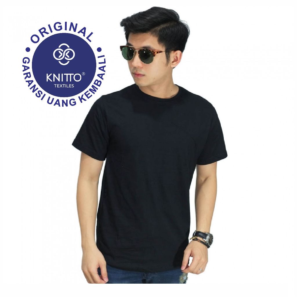 Jual (kain KNITTO) Kaos Polos Cotton Combed 24S pendek TERMURAH ...