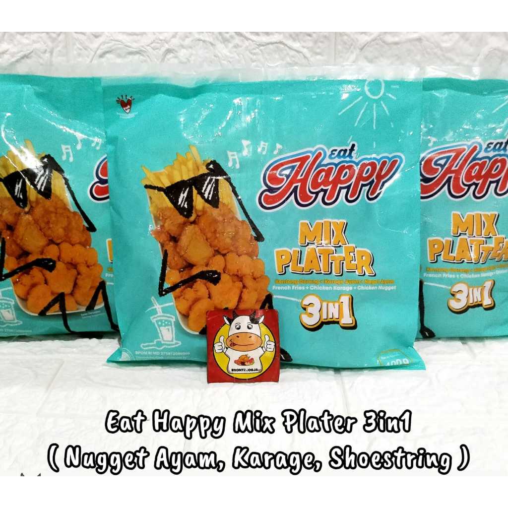 Jual EAT HAPPY MIX PLATER 400GR-FROZEN FOOD-BRONTZ JOGJA | Shopee Indonesia