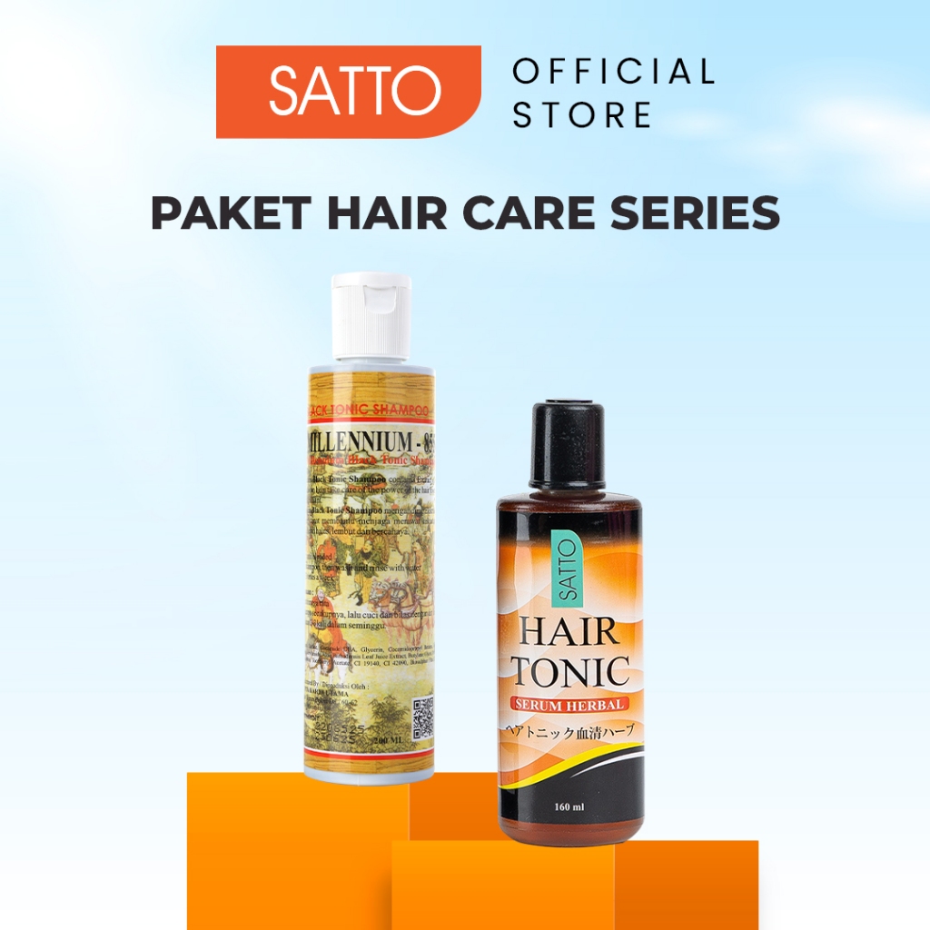 Jual Satto Paket Hair Care Series – Tonic & Shampoo Herbal, Penumbuh ...