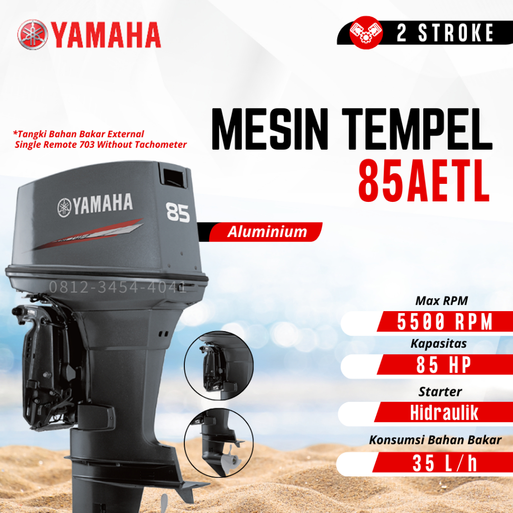 Jual Mesin Outboard 85 Hp 2 stroke Yamaha 85pk | Shopee Indonesia
