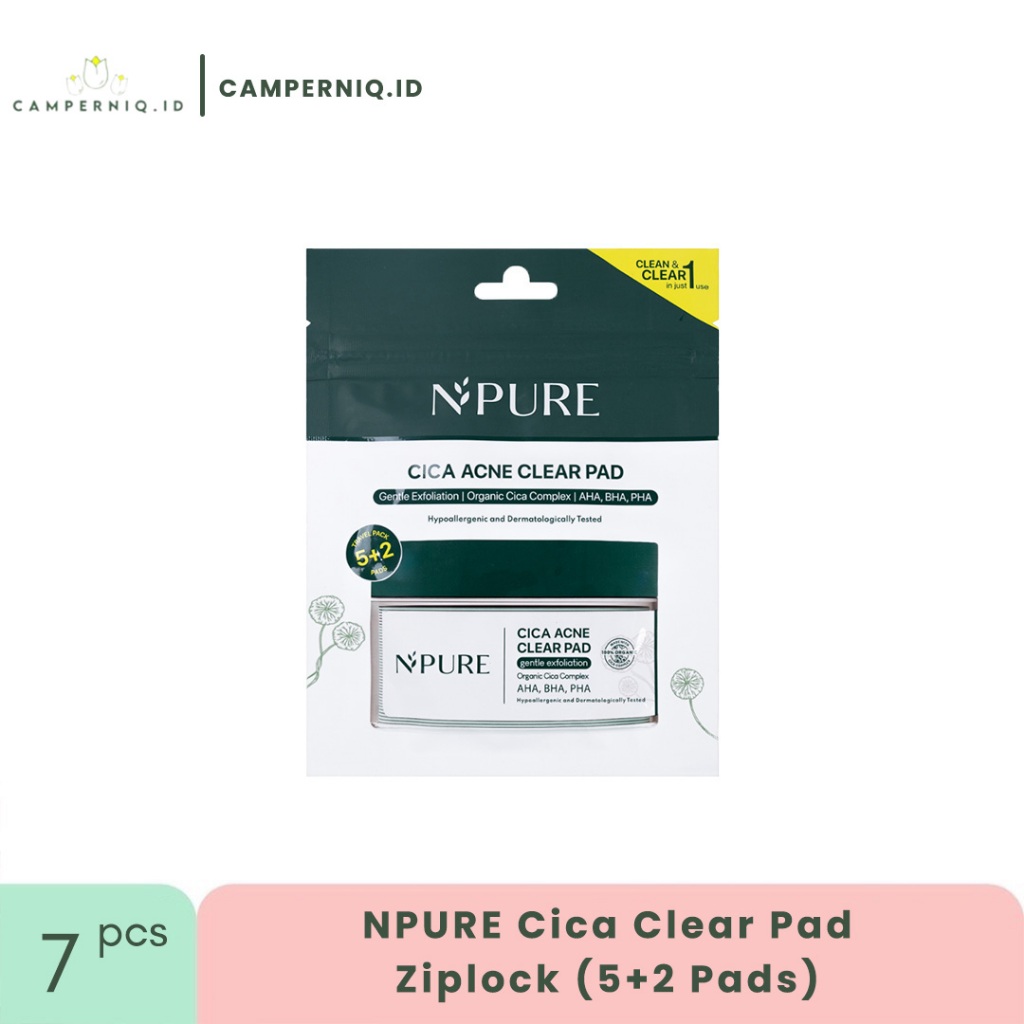 Jual NPURE Cica Clear Pad Sachet Ziplock (5+2 Pads) | Shopee Indonesia