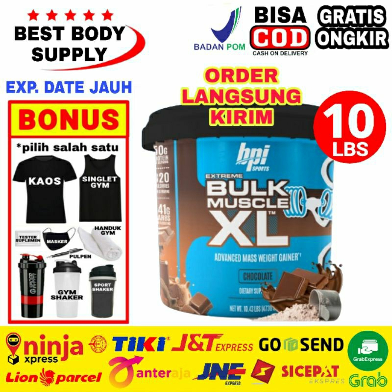Jual BPI Bulk XL 10 Lbs BPI Mass Gainer BPI Bulk Muscle XL 10 Lbs BPOM BPI Sports Weight Gainer ...