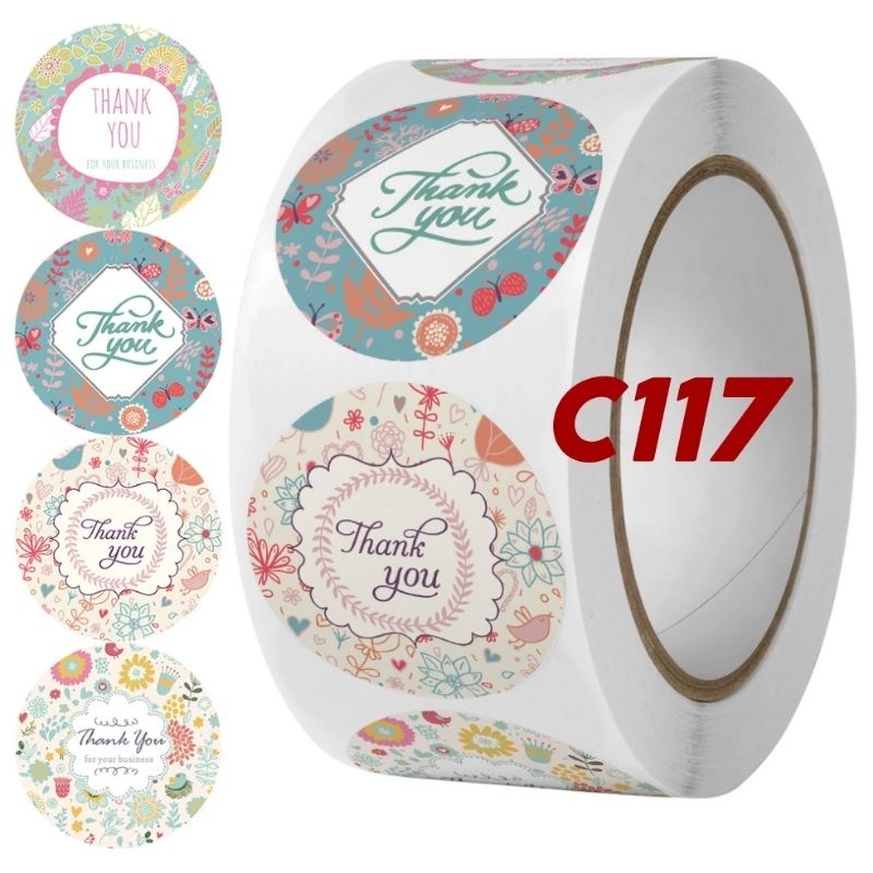 Jual Stiker Label Terima Kasih 500 pcs | Shopee Indonesia