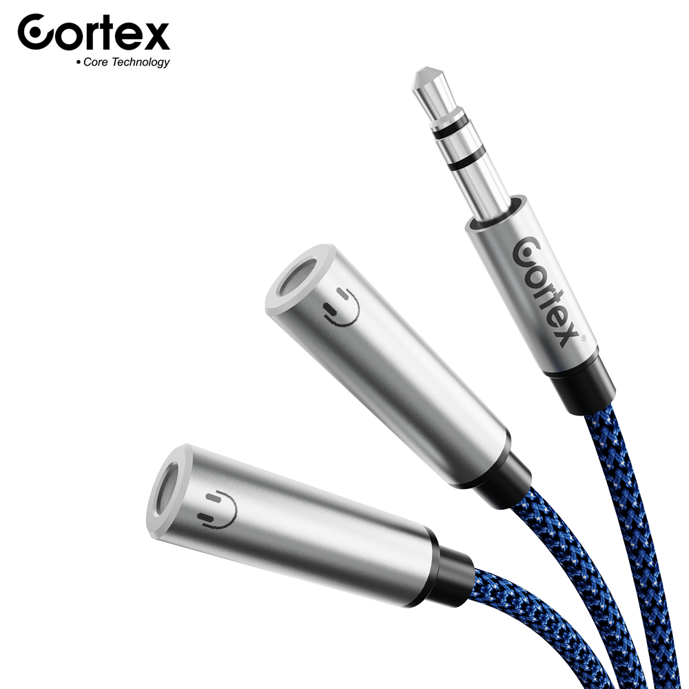 Jual Cortex Power - MH228 Jack 3.5mm 1 male to dual 2 female 2in1 Kabel ...