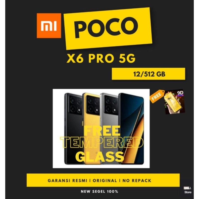 Jual XIAOMI POCO X6 PRO 5G 12/512 GB GARANSI RESMI | Shopee Indonesia