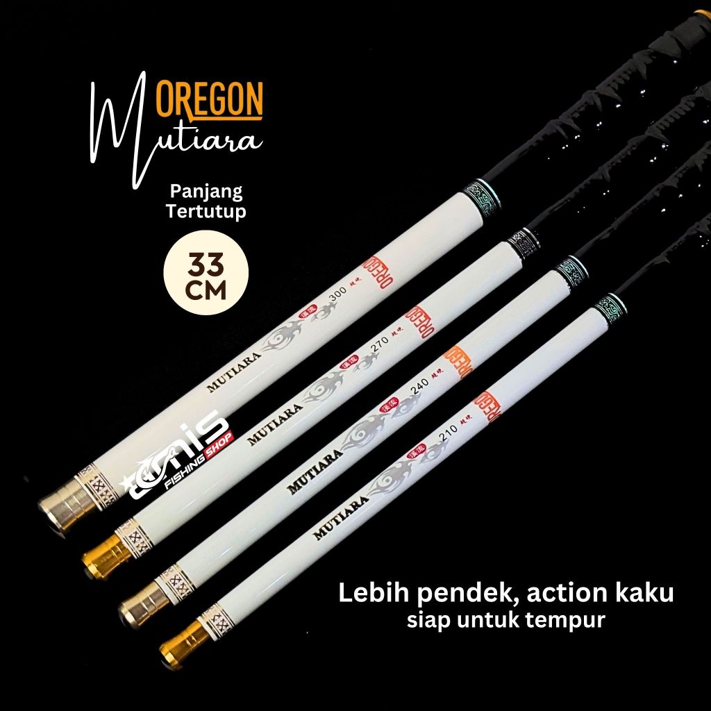 Jual Tegek Oregon Mutiara Ruas Pendek Kaku Carbon Joran | Shopee Indonesia