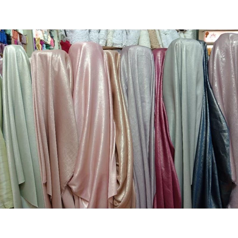 Jual BAHAN/KAIN SHIMER SILK kain shimer gliter | Shopee Indonesia