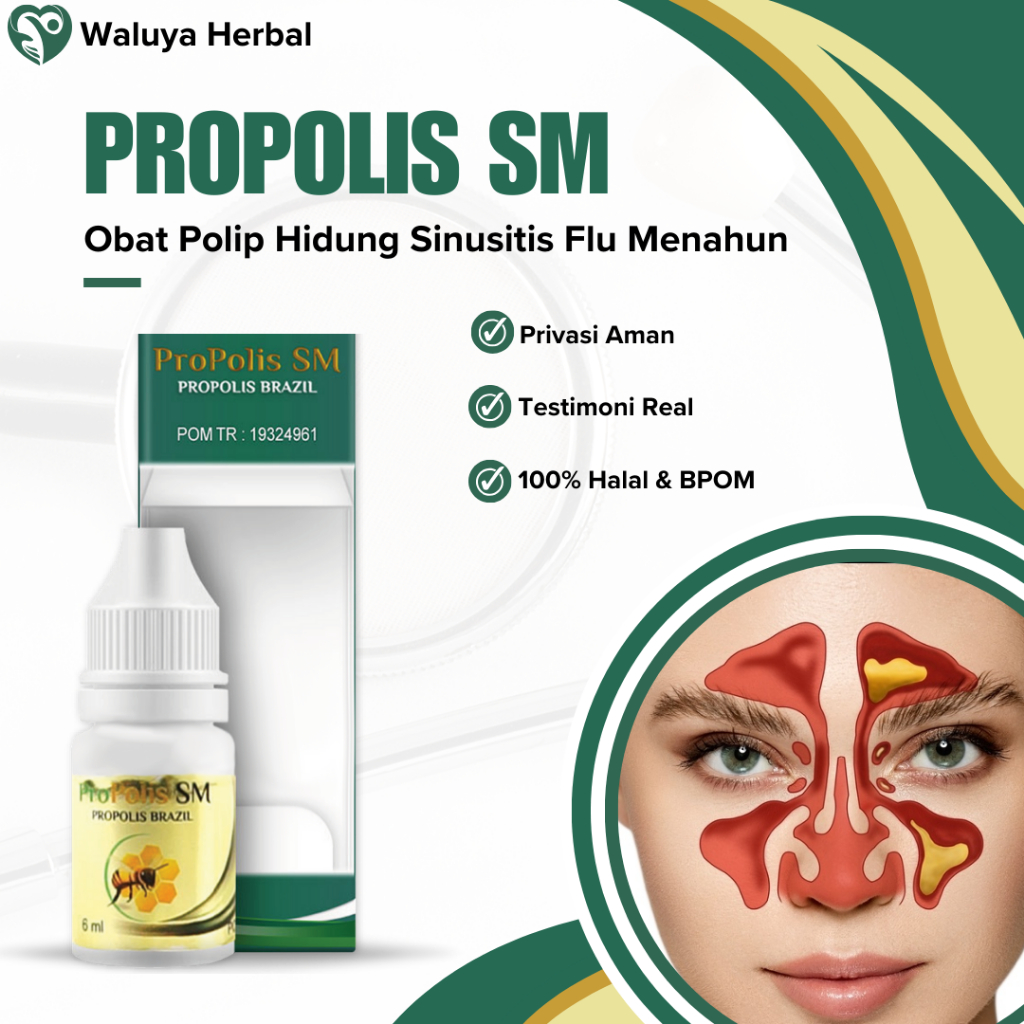 Jual Obat Tetes Sinusitis Pilek Menahun Polip Hidung Anosmia Hidung Bau ...