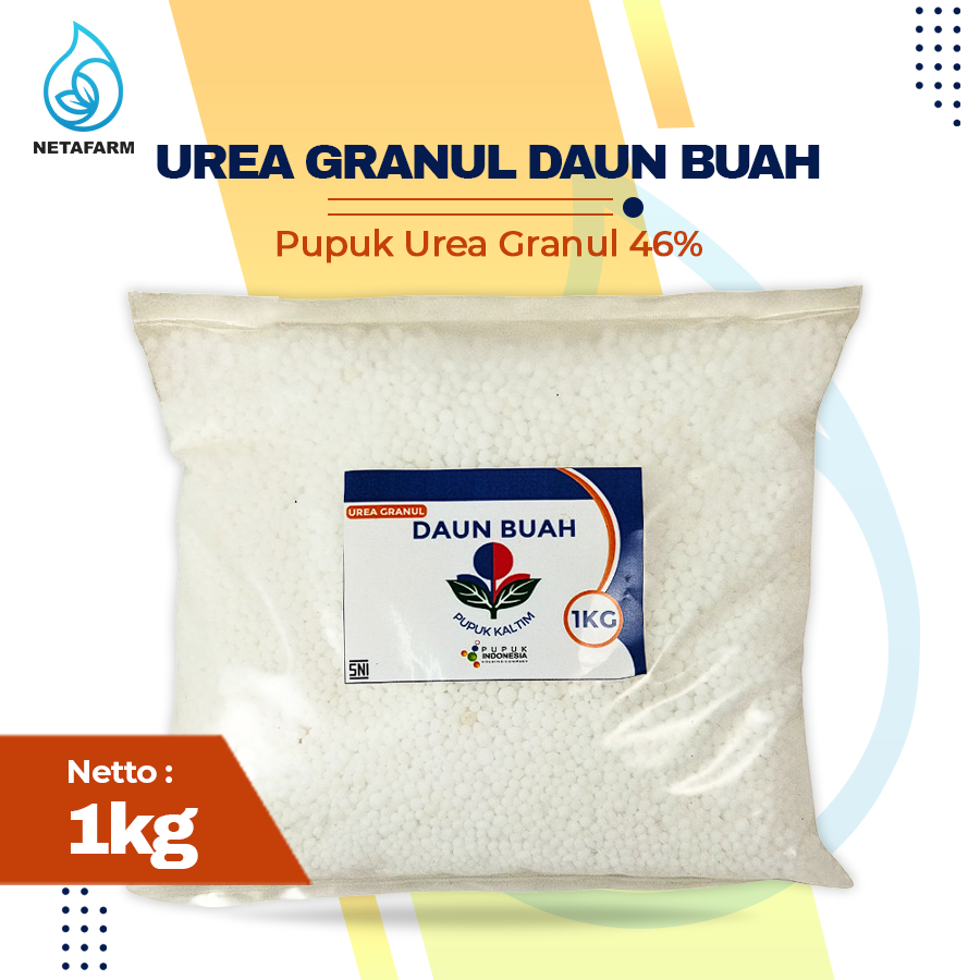 Jual Pupuk Kaltim Urea Granul Daun Buah Nitrogen 46% kemasan 1 kg ...