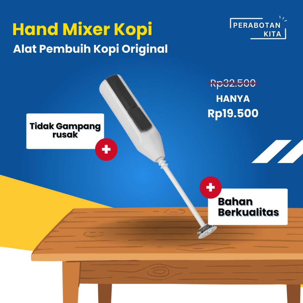 Jual perabotankita.id Hand Mixer Coffee Pembuih Kopi Susu Elektrik ...