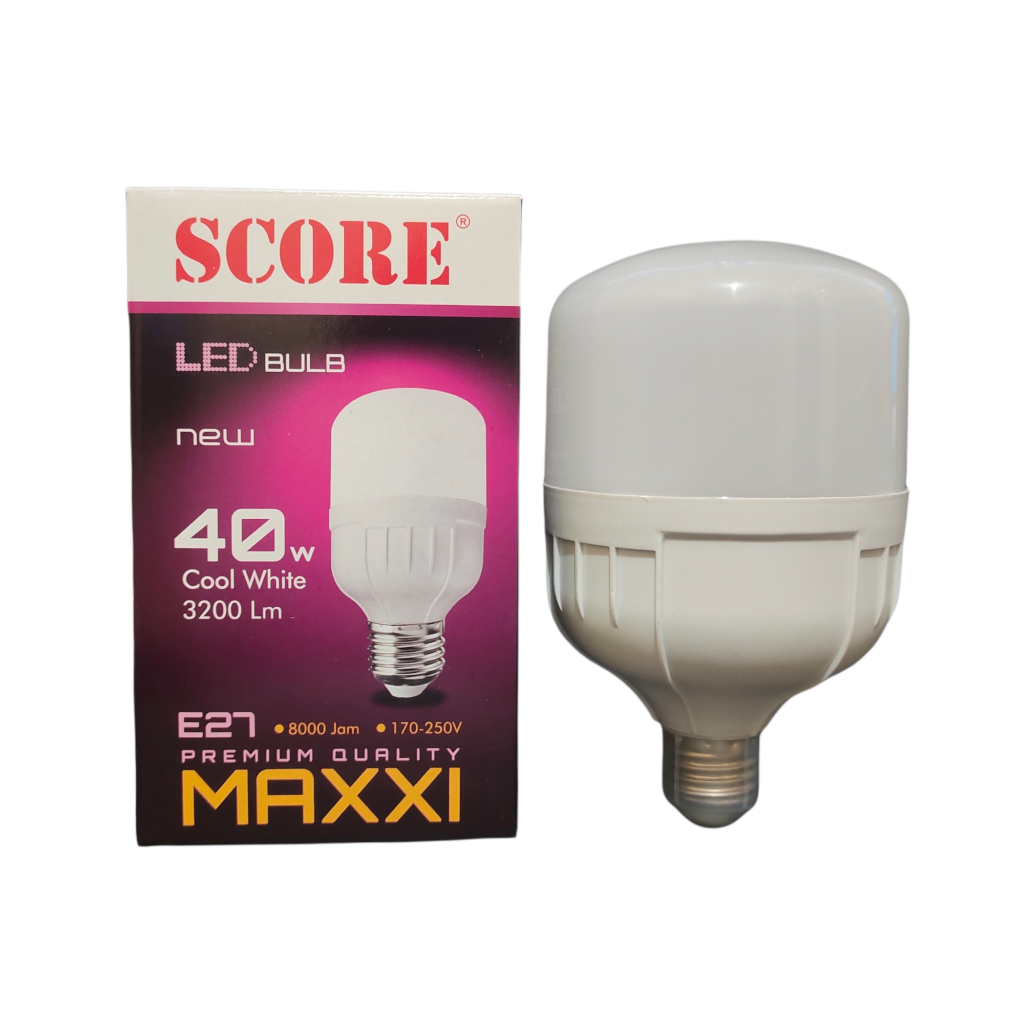 Jual Bohlam Lampu LED Kapsul Tabung Bulb E27 Putih Hemat Energi 40W 40 ...