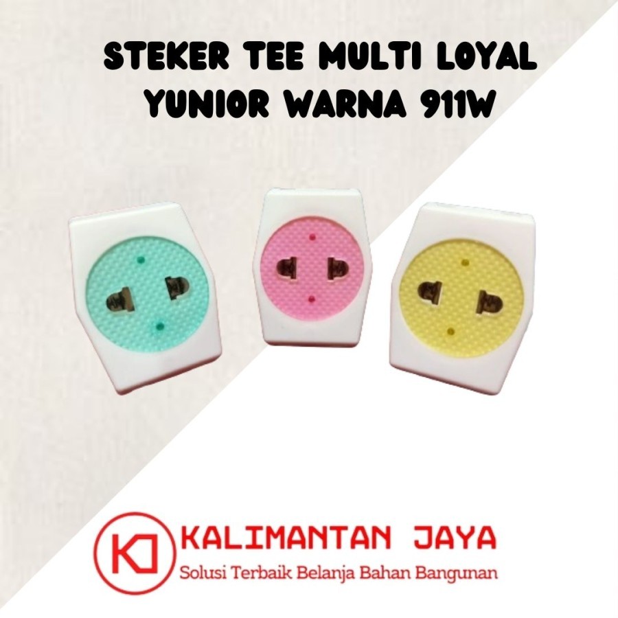 Jual STEKER/COLOKAN TEE MULTI LOYAL YUNIOR WARNA 911W | Shopee Indonesia