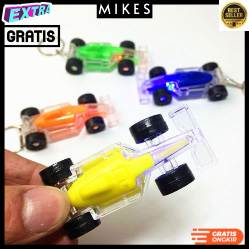 Jual Mikess8 (Tamiya) Gantungan kunci formula LED mobil lampu mainan ...