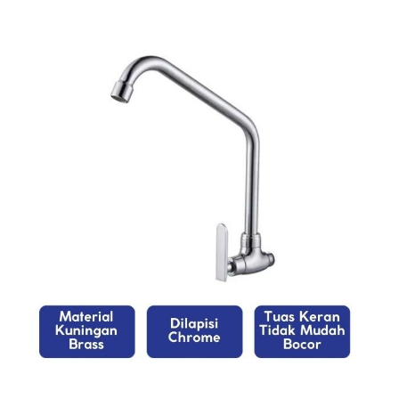 Jual Ceramax Kran Dinding Wastafel Dapur Stainless Riverdalle KX-9105 ...