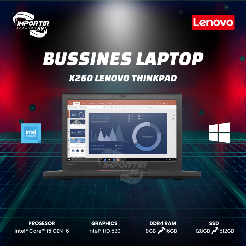 Jual Lenovo Thinkpad X260 Core I5 Gen 6 SSD 256GB RAM 8GB Murah Second Siap Pakai | Shopee Indonesia