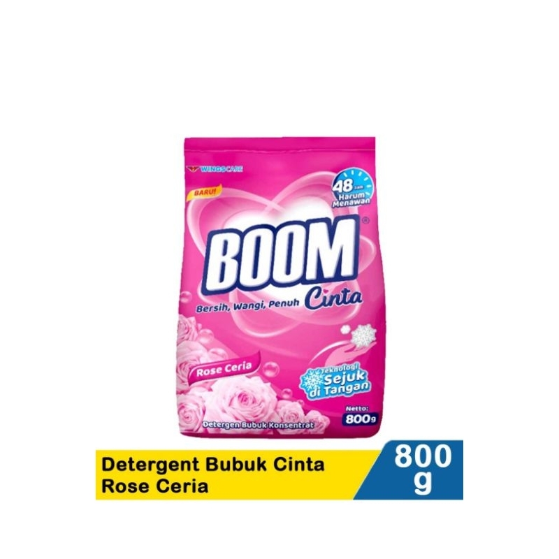 Jual Boom Detergent Bubuk Cinta Rose Ceria 800g | Shopee Indonesia