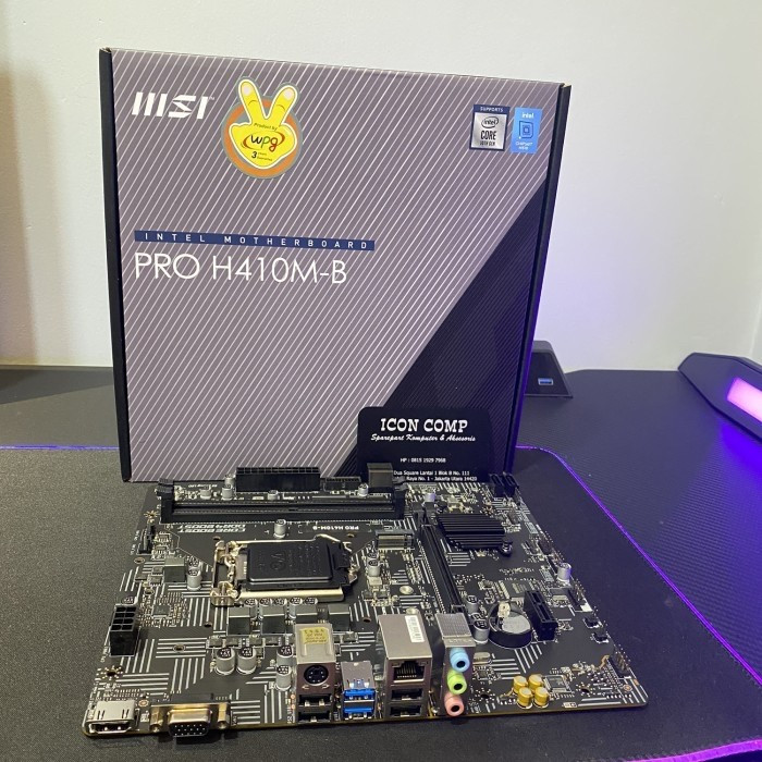 Jual PAKET MOBO MSI H410M B+PROC I5 10400F+DDR4 16GB | Shopee Indonesia