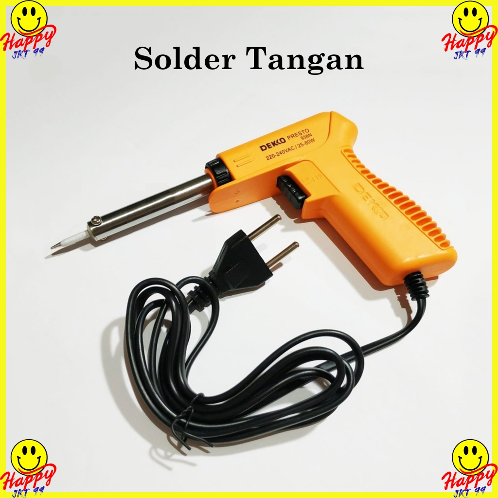 Jual SOLDER TANGAN DEKKO 938N SOLDERING IRON DEKO 938 N SOLDERAN TEMBAK PISTOL ORIGINAL | Shopee ...