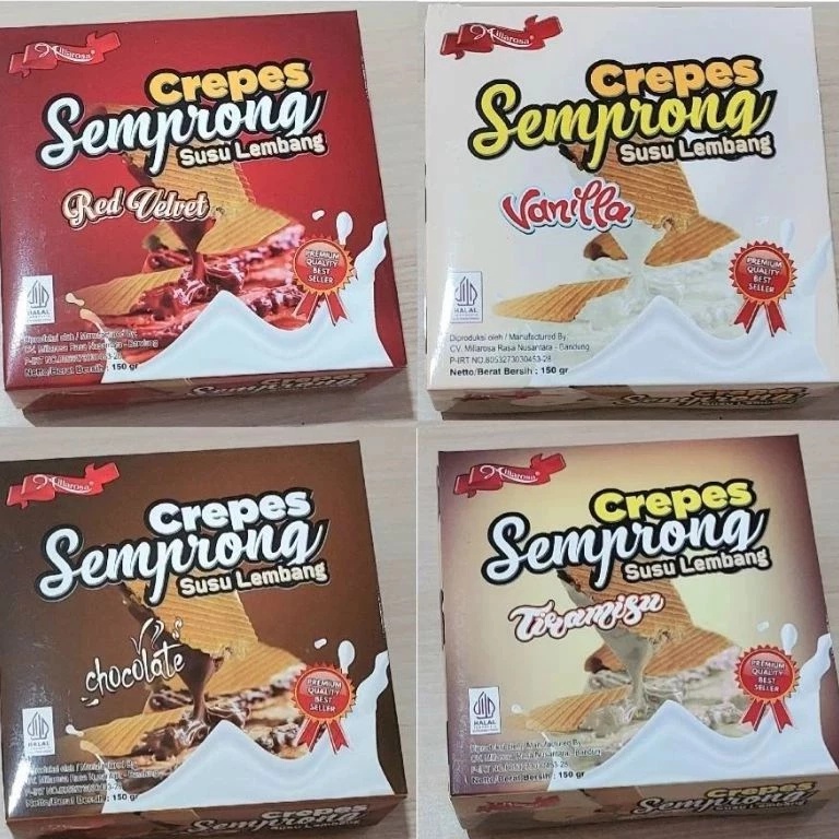 Jual Harga Terbaik Isi 12 Crepes Semprong Susu Lembang Millarosa 15 ...