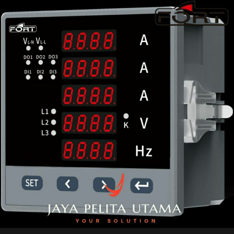 Jual Digital multi power meter FCN300-3AV4-5 3p/4WIRE 3VAF volt-amp-Hz ...
