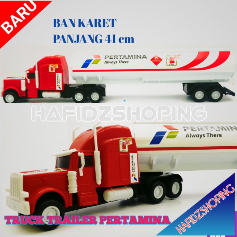 Jual MAINAN HEAVY TRUCK TRAILER PERTAMINA PANJANG BAN KARET | Shopee ...