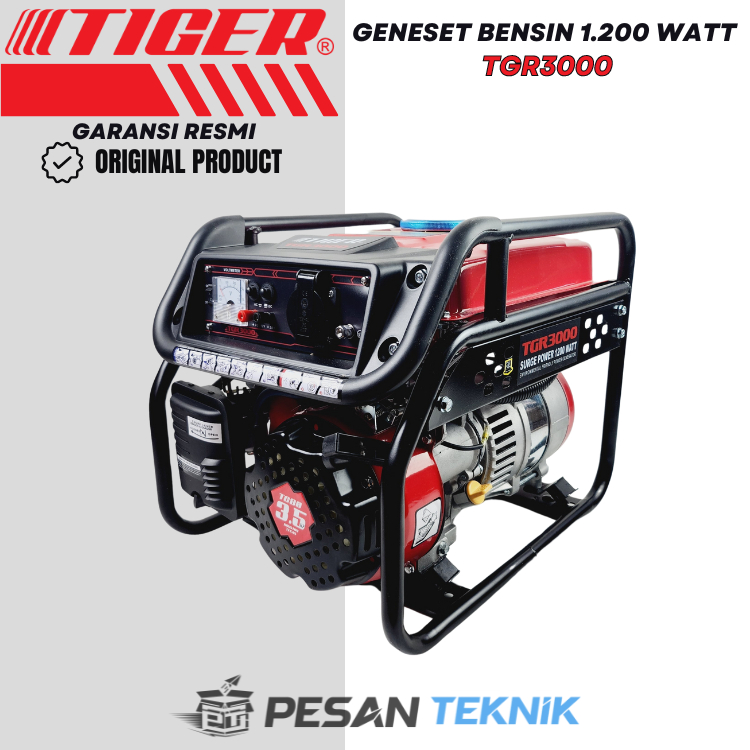 Jual Mesin genset bensin 1200watt generator set TIGER TGR3000 | Shopee ...