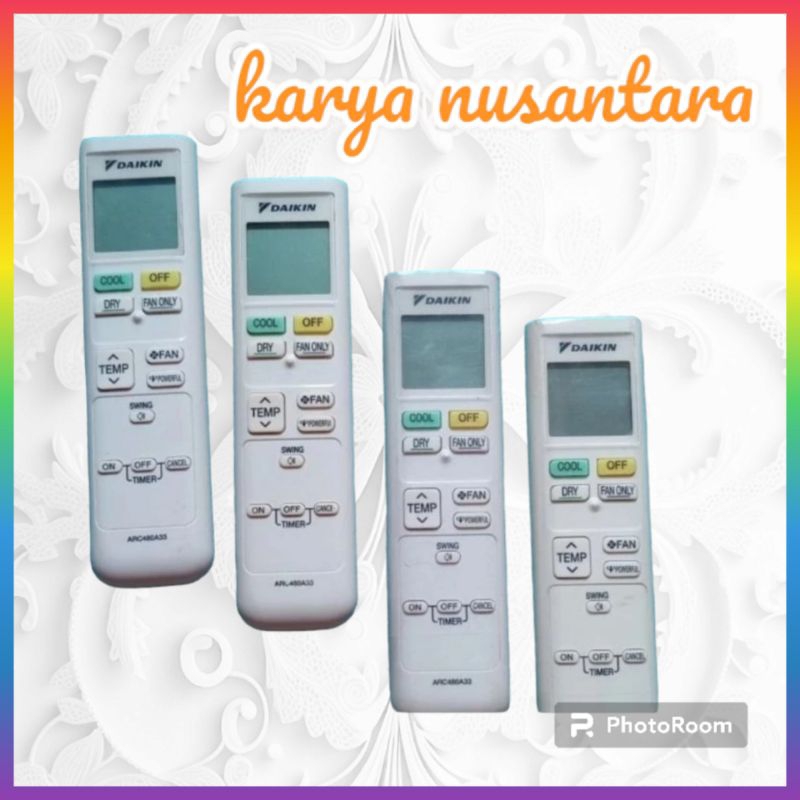 Jual REMOT AC DAIKIN ORIGINAL ARC480A33 /ARC480A35 | Shopee Indonesia