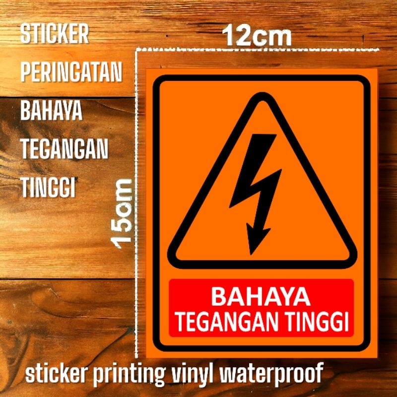 Jual Sticker Stiker Printing Bahaya Tegangan Tinggi | Shopee Indonesia