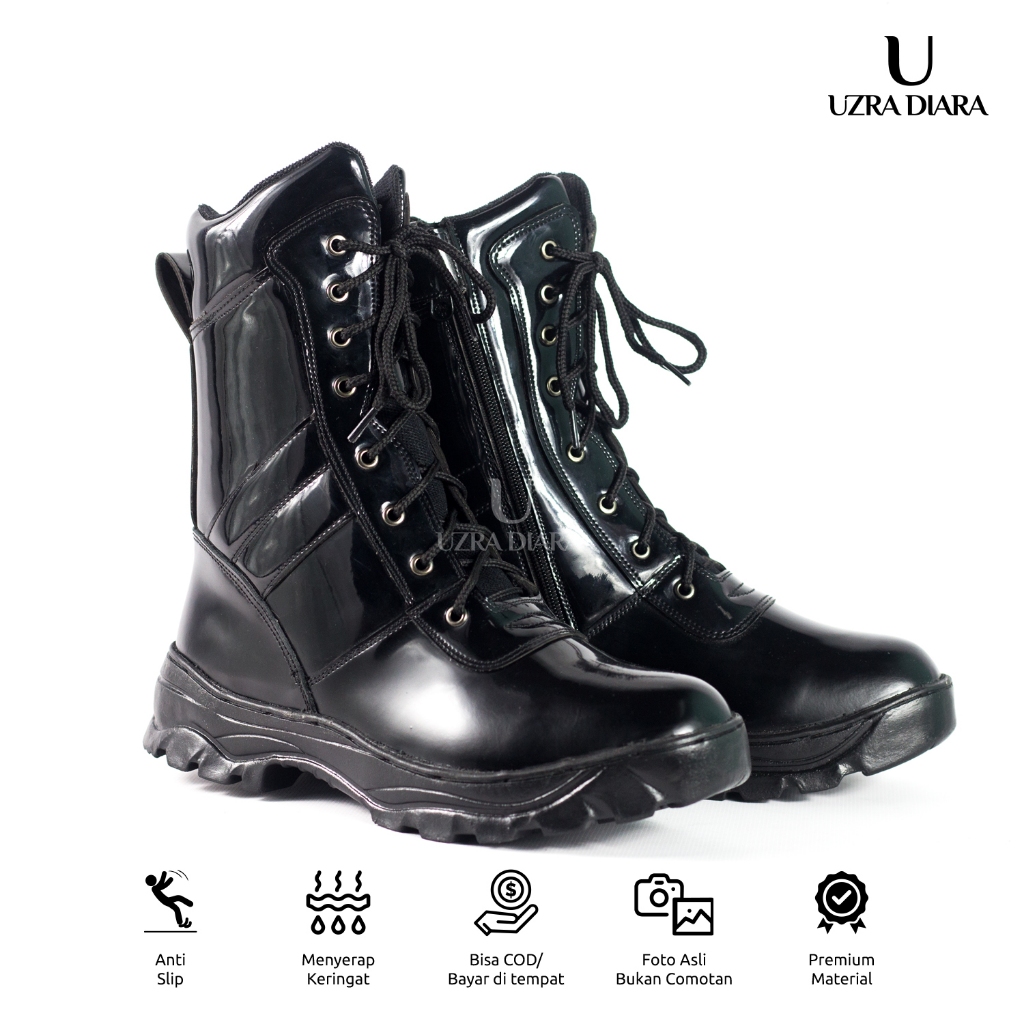 Jual Sepatu PDL (bisa COD) Tentara Polisi Satpam Banser Security dinas ...
