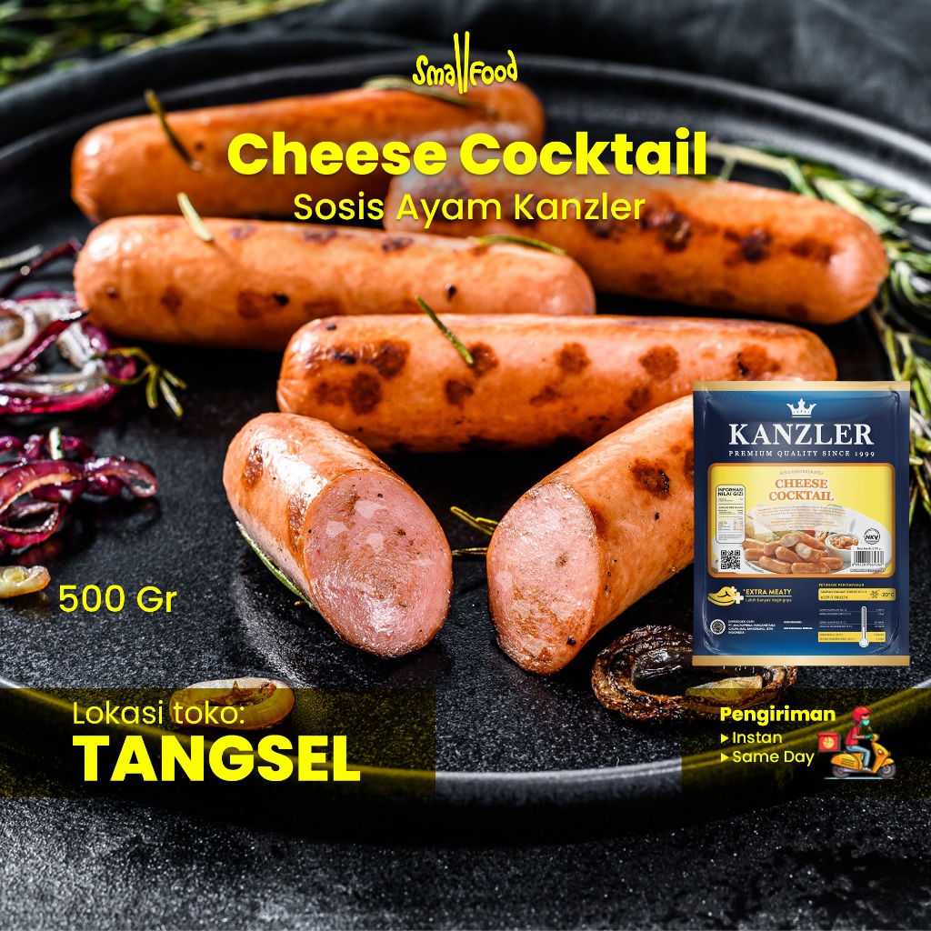Jual Kanzler Cheese Cocktail 500gr / Sosis Keju / Smallfood Frozen Food ...