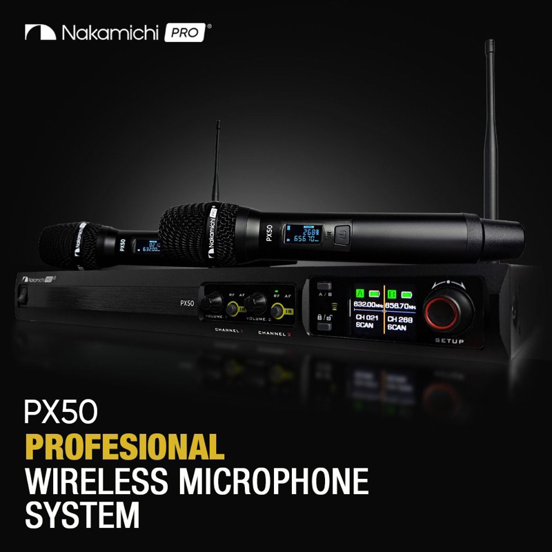 Jual mic wireless nakamichi px 50 original . nakamichi px50 original | Shopee Indonesia