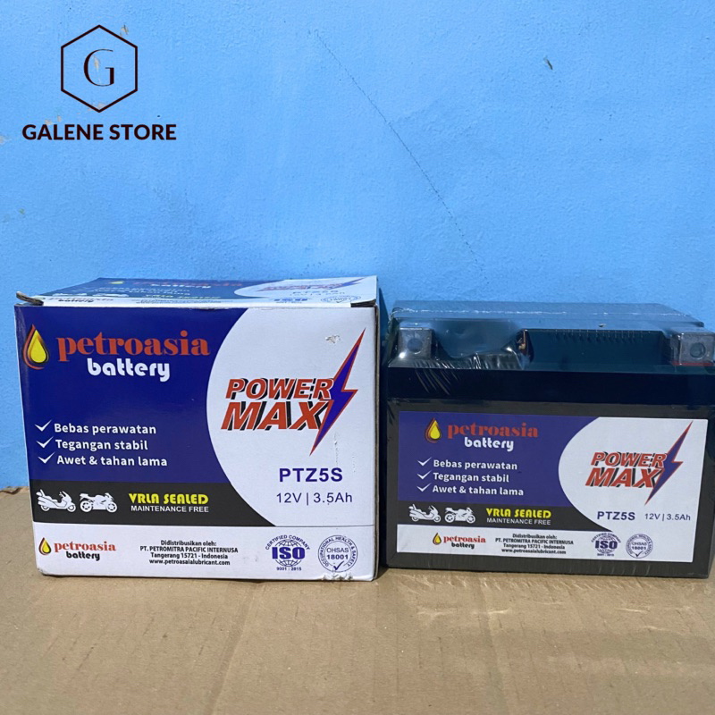 Jual PETROASIA AKI MOTOR ACCU BATTERY MOTOR 12V | Shopee Indonesia