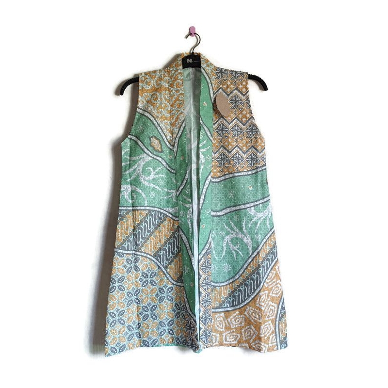 Jual VEST BATIK WANITA VARIAN WARNA ROMPI BATIK WANITA | Shopee Indonesia
