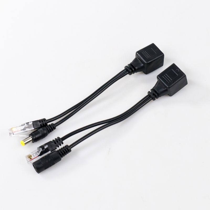 Jual Passive PoE Power Over Ethernet Cable with Male Female Power Plug ...