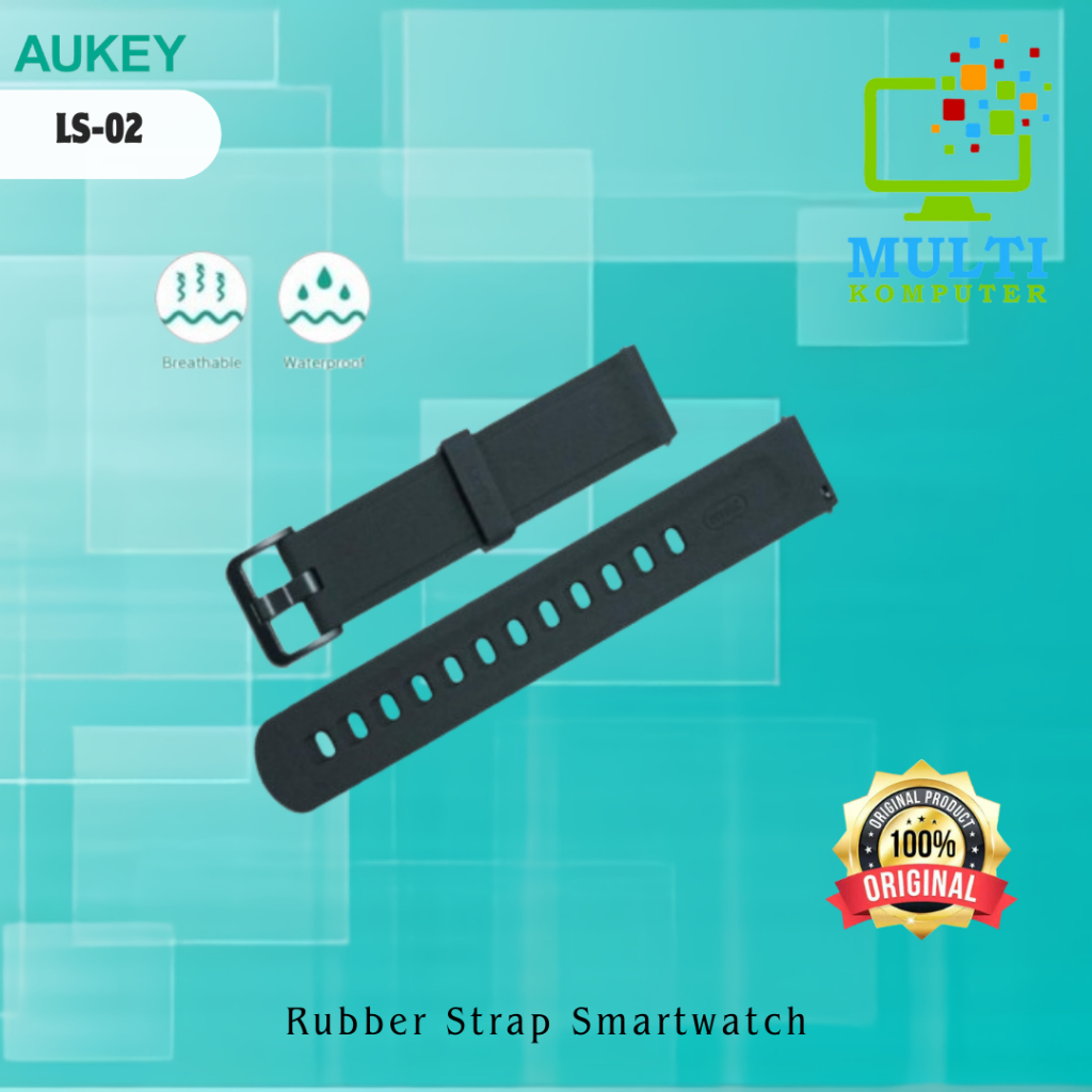 Jual Aukey LS-02 / LS02 Rubber Strap Smartwatch / Tali Pengganti Jam ...