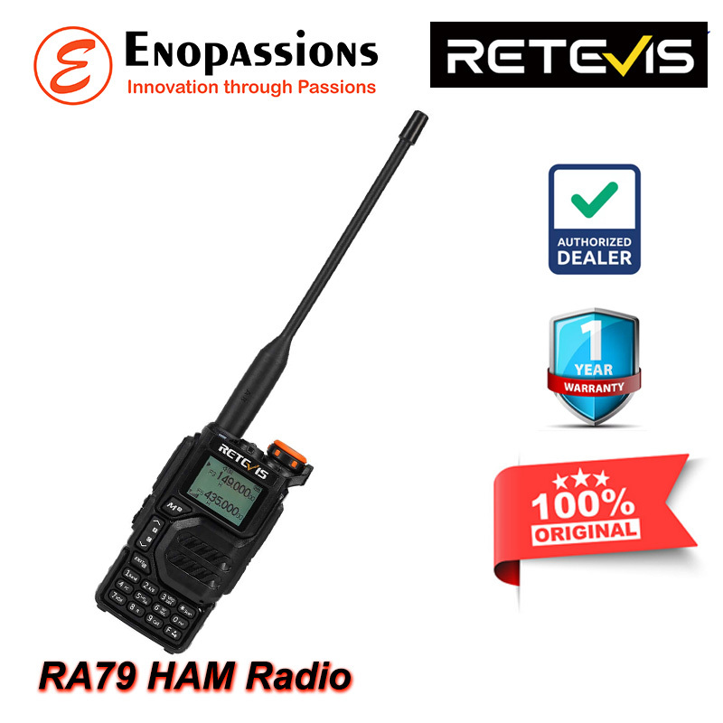 Jual Retevis RA79 HAM Radio HT Dual Band UHF/VHF 5W USB Type-C Charging ...