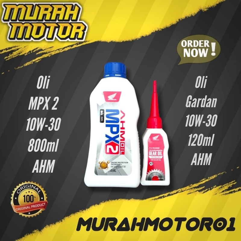 Jual PAKET AHM OLI MPX2 & GARDAN MOTOR MATIC HONDA ORIGINAL | Shopee ...