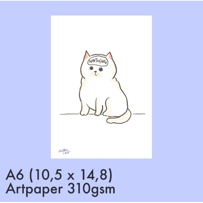 Jual Art Print A6 Kucing | Shopee Indonesia