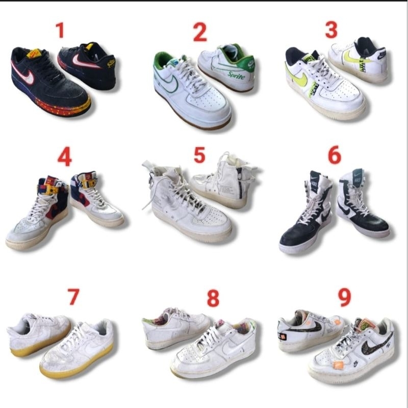 Jual SEPATU AF1 TRAINER BLACK AF1 LOW X SPRT AF1 WORLD WIDE AF1 ...