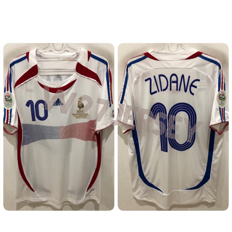 Jual JERSEY RETRO - FRANCE AWAY 2006 name player Zidane + Patch ...