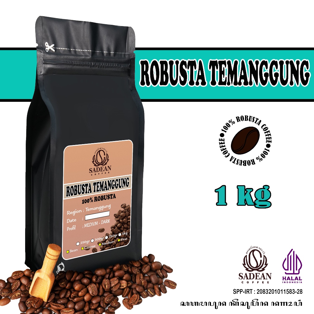 Jual Kopi Robusta Temanggung 100% Robusta Temanggung 1kg / Biji Kopi Bubuk Robusta Temanggung 1 ...