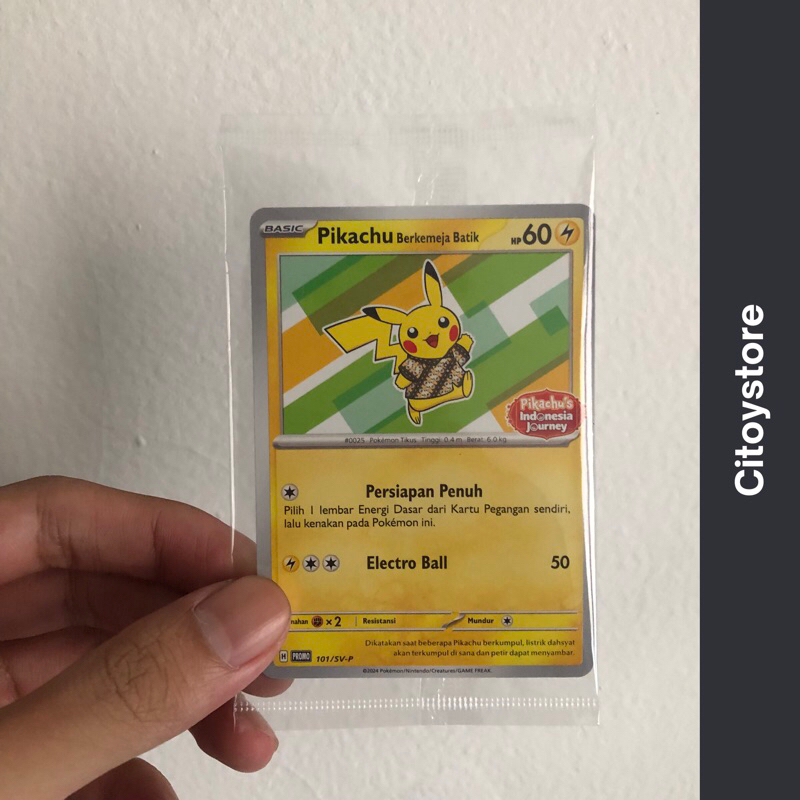 Jual Pikachu Berkemeja Batik Pokemon TCG Promo | Shopee Indonesia