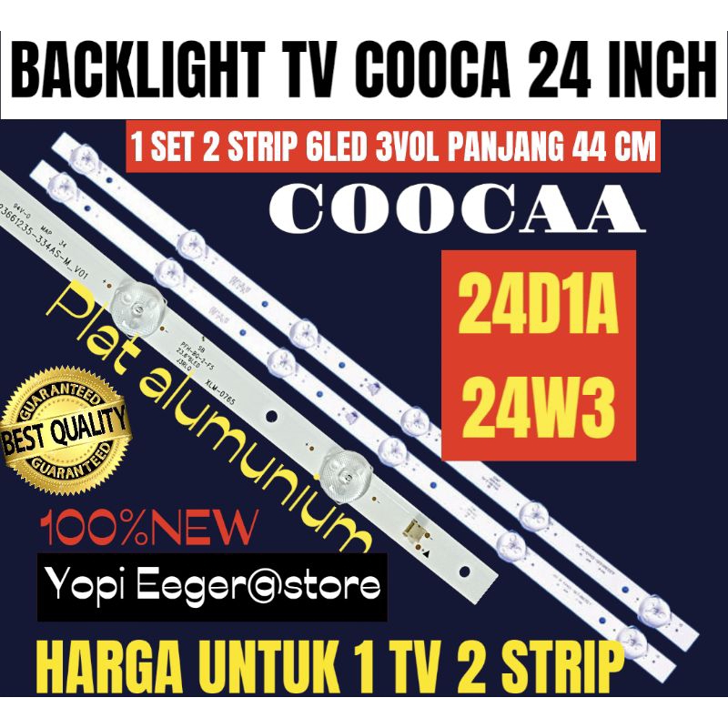 Jual BACKLIGHT TV LCD LED COOCAA 24 INCH 24D1A-24W3 BACKLIGHT TV 24 INCH | Shopee Indonesia