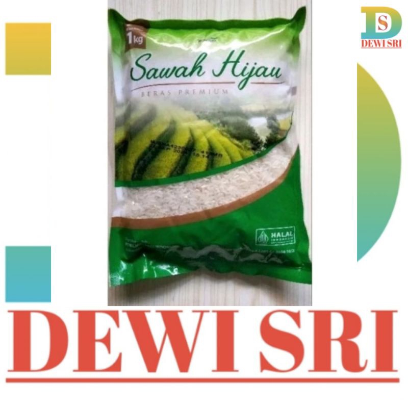 Jual Beras SAWAH HIJAU 8Kg (1Kg x 8pcs) ASLI PACKING PABRIK | Shopee ...