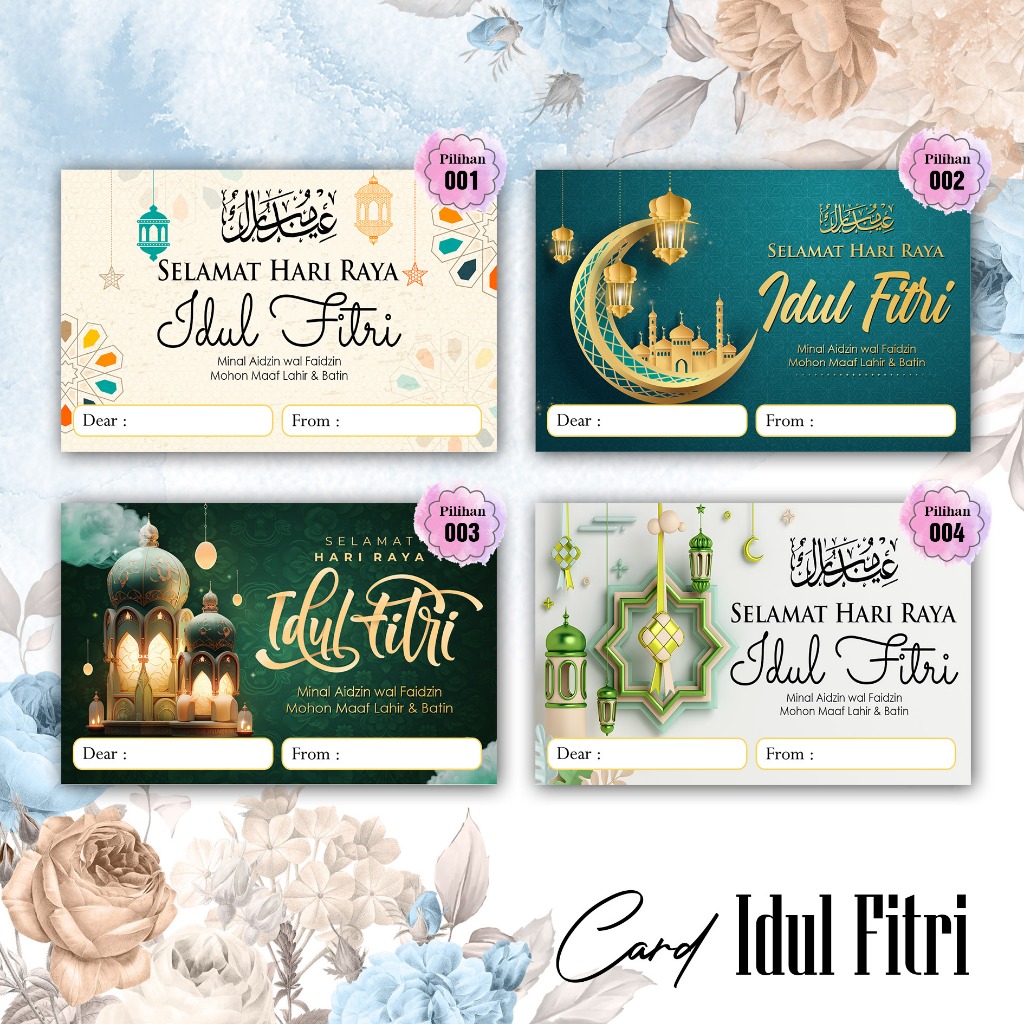 Jual kartu ucapan idul Fitri / parcel / lebaran | Shopee Indonesia