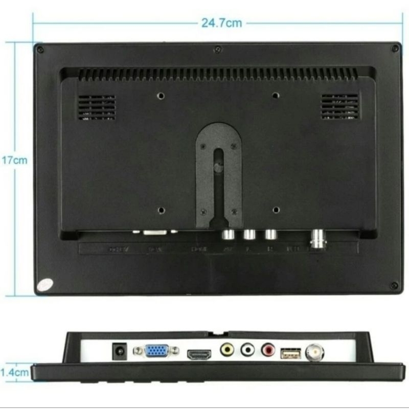 Jual Mini LCD Monitor 10 inch (input: HDMI VGA RCA BNC) | Shopee Indonesia