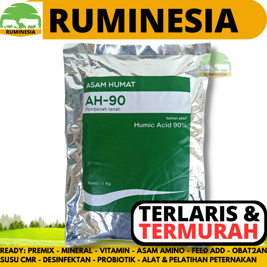 Jual ASAM HUMAT AH-90 1 kg - Asam Humate 90% - Asam Humate Original 90% - Asam Humate Untuk ...